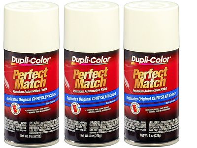 3 Cans-Duplicolor BCC0407 For Chrysler Code PW1 Stone White Aerosol ...