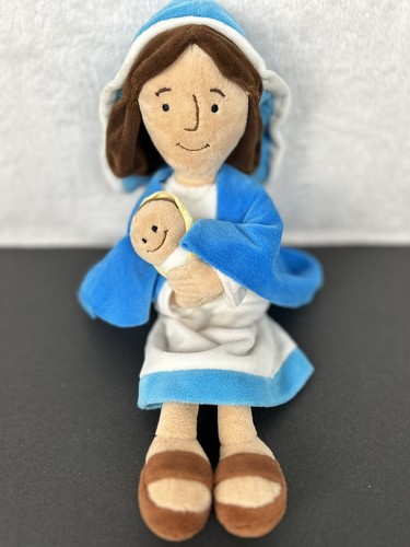 Hallmark Mother Mary and Baby Jesus Plush Doll Education Biblical ...