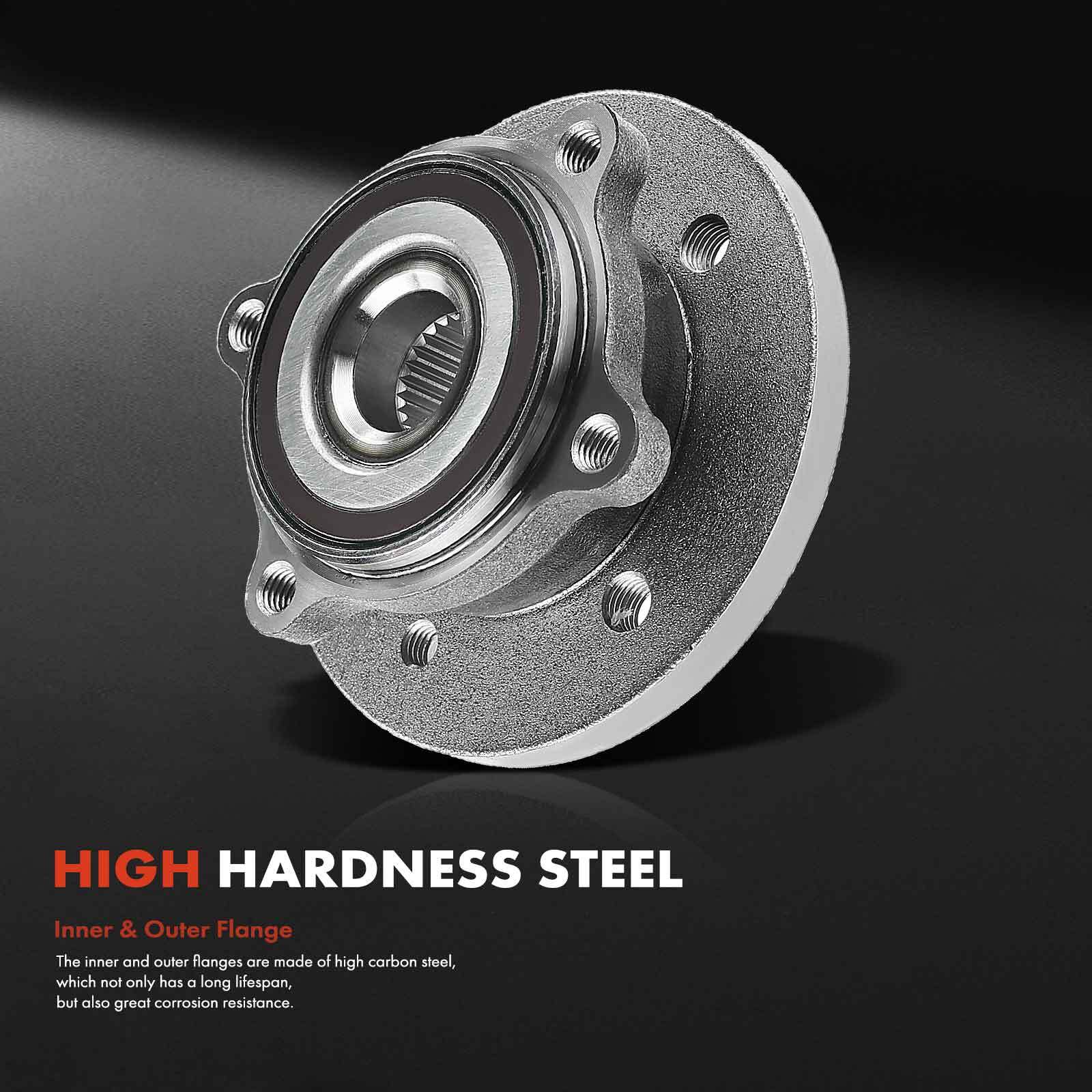 2x WHEEL BEARING HUB & 12MM BOLTS FRONT FOR MINI R50 R52 R53 COOPER ONE ...