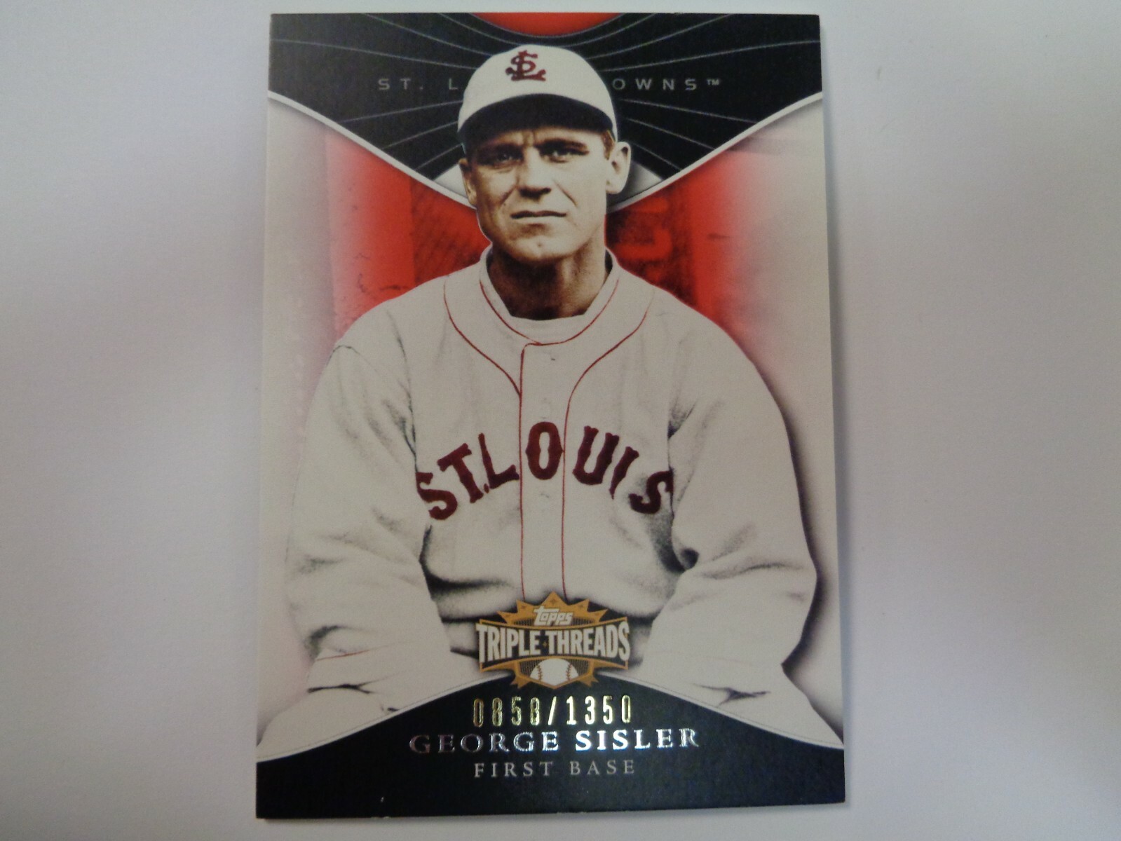 2009 Topps Triple Threads George Sisler Card #24 Serial #858/1350 | eBay