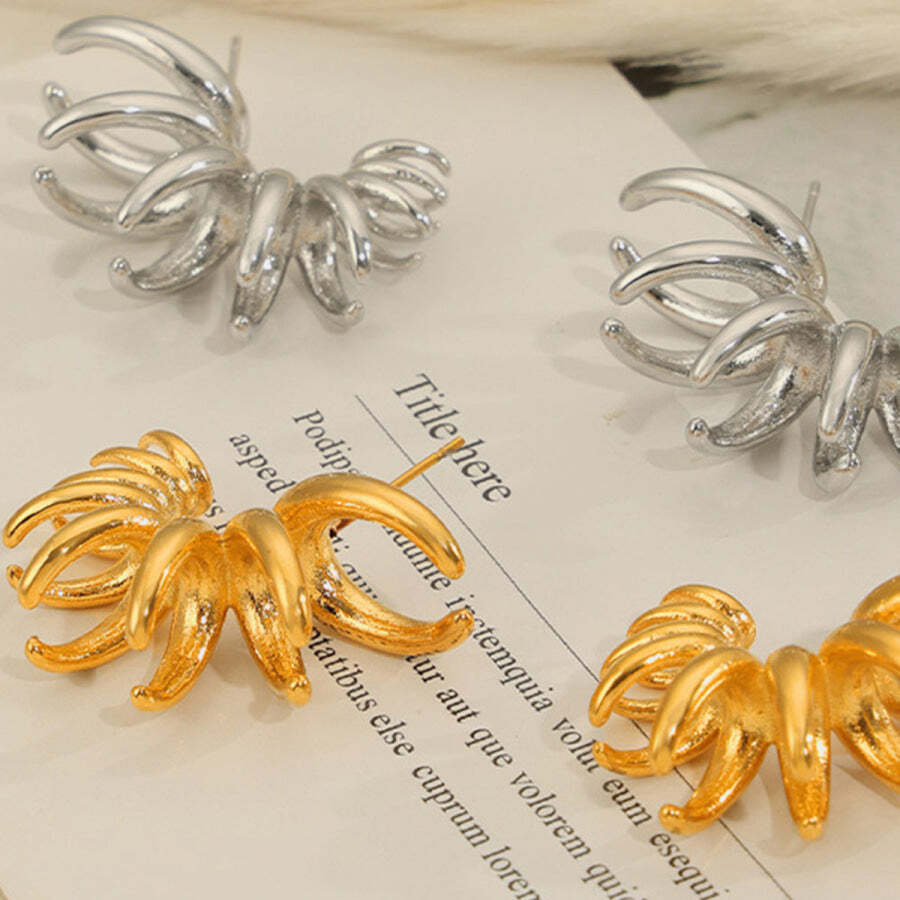 Titanium Steel Irregular Shape Earrings | eBay