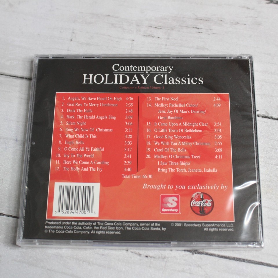 Coca Cola Vintage Christmas Music CD Contemporary Holiday Classics | eBay