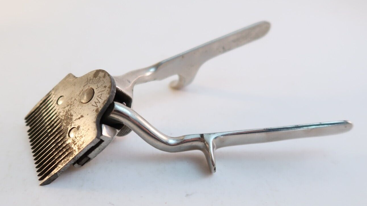 Vintage Waldorf Metal Barber Hair Clippers Cutters Manual Hand Held ...