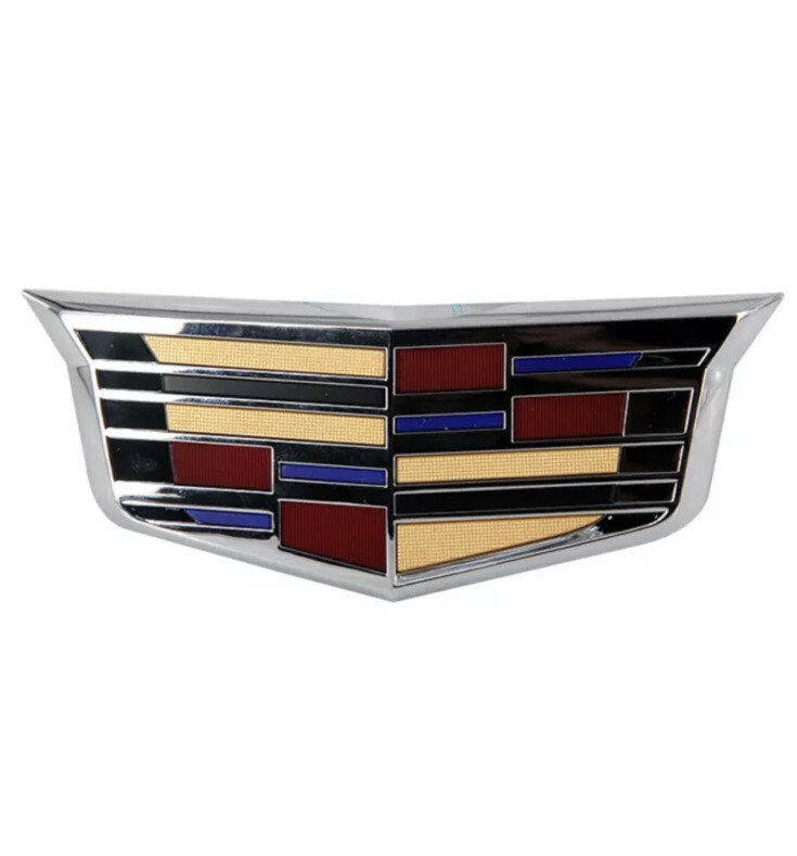 Silver Color Cadillac Front Grille Rear Trunk Emblem Badge for ATS XTS ...
