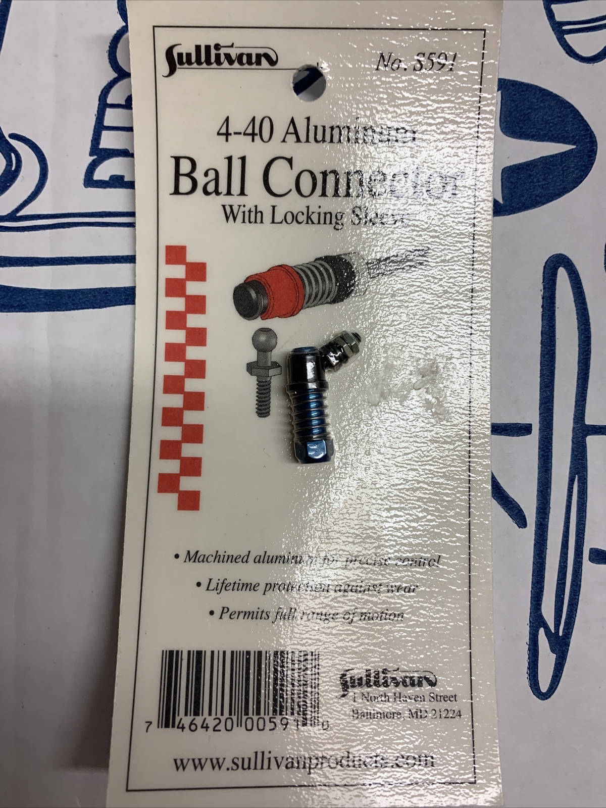 Sullivan Aluminum Ball Connector With Locking Sleeve 4-40 440 S591 591 ...