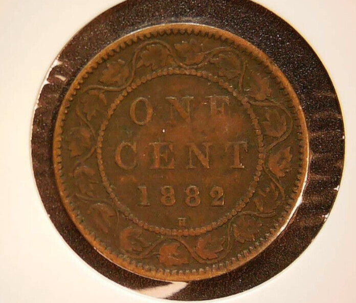 1882 H Canada One Cent 1c KM# 7 Bronze Queen Victoria ~Double Chin~ | eBay