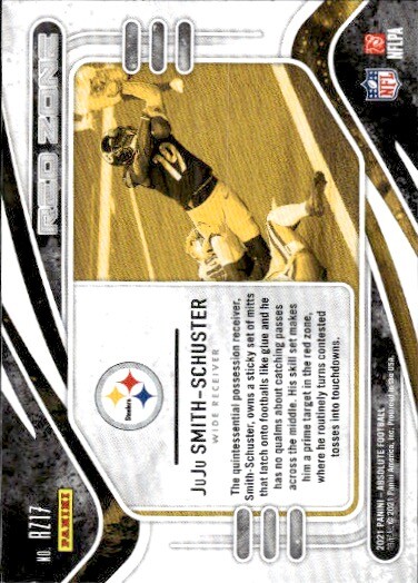 2021 Panini Absolute #RZ17 JuJu Smith-Schuster Red Zone Pittsburgh Steelers | eBay