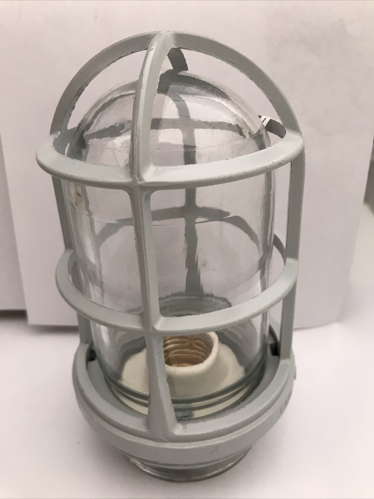 APPLETON FORM 100 LIGHT FIXTURE WITH CAGE AND GLASS | eBay