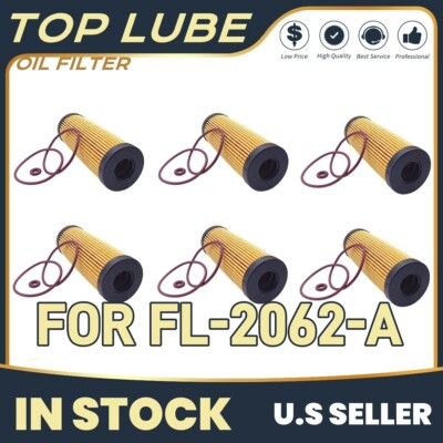 6 Pack For Ford Engine Oil Filter With Gaskets FL-2062-A | eBay