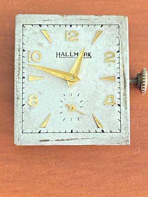 VINTAGE MEN'S HALLMARK WRIST WATCH MOVEMENT, CAL. V, KEEPING TIME | eBay