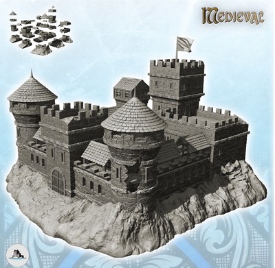 28mm Modular Medieval Castle tabletop gaming miniatures | eBay UK