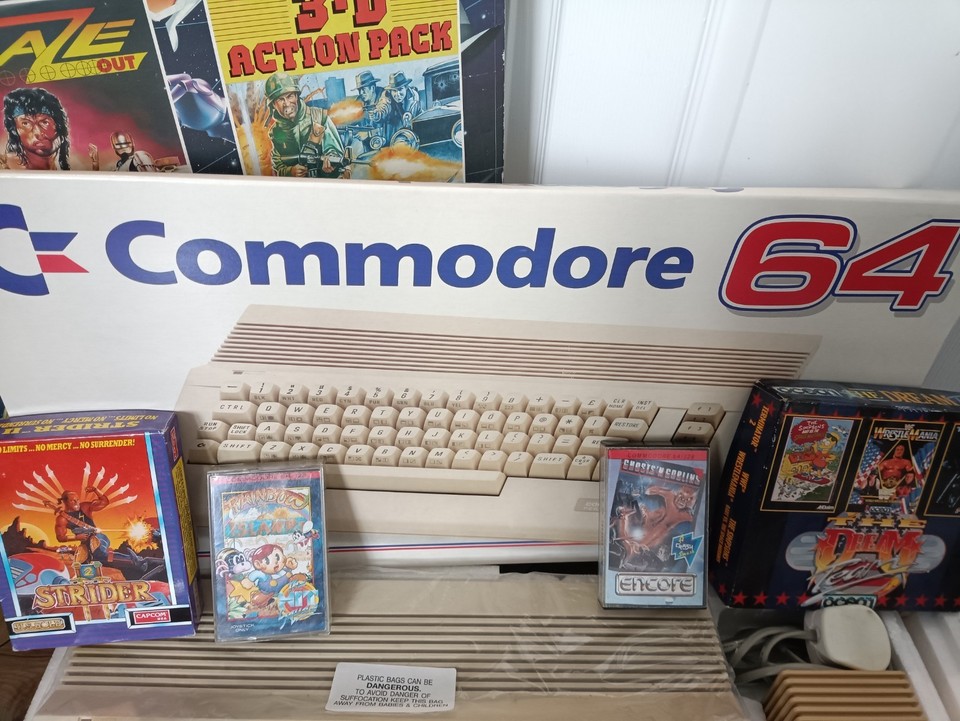 Commodore 64 retro bundle - original c64 hardware and software, 100+ tapes! | eBay UK