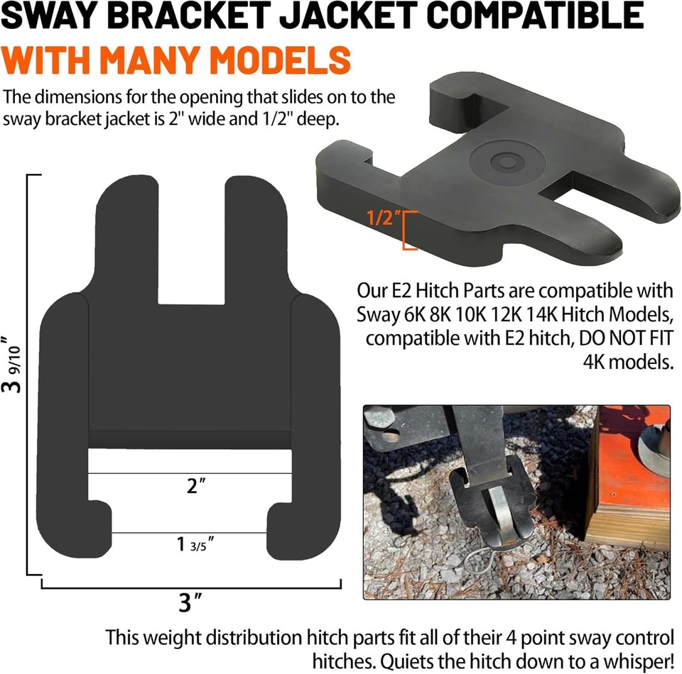 Snap L-Pins - 2+2 Combo Pack (4 1/4" x 1 3/4") for Weight Distribution ...