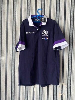 NEW Scotland macron 2017-2018 Home SS Cotton Rugby Shirt rugby size 3XL ...