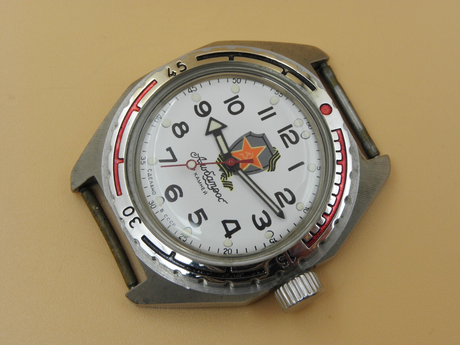 SOVIET VOSTOK ALBATROS NAVY ANTIMAGNETIC KOMANDIRSKIE AMPHIBIAN WATCH ...