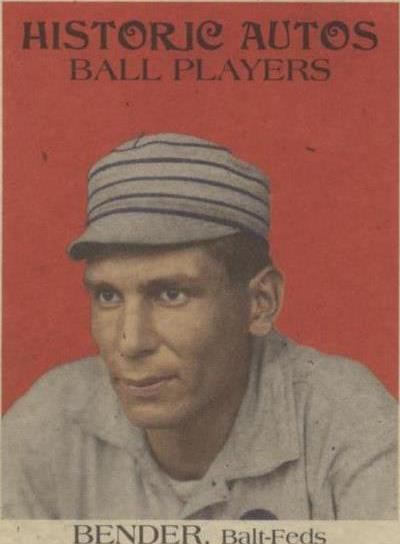2019 Historic Autographs Federal League - Charles Bender #5 (RC) for ...