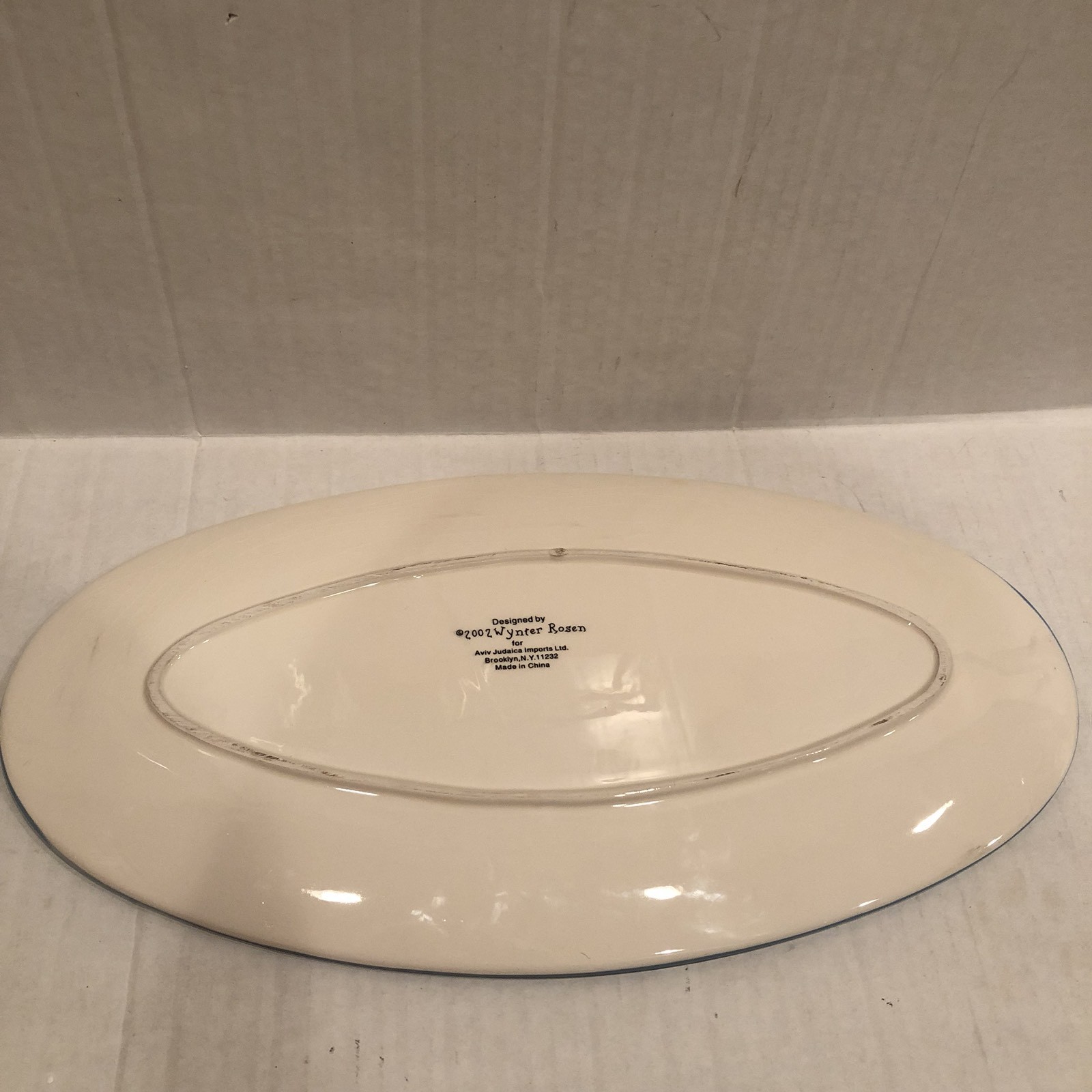 Judaica Gefilte Fish Platter WYNTER ROSEN 2002 Preowned 16” | eBay