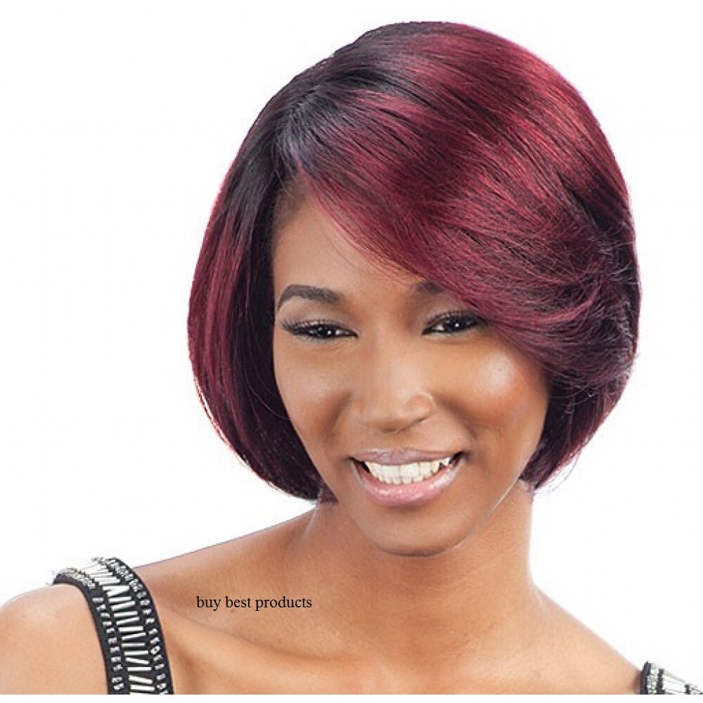 Saga 100% Remy Human Hair Lace Front Short Wig - Selene | eBay