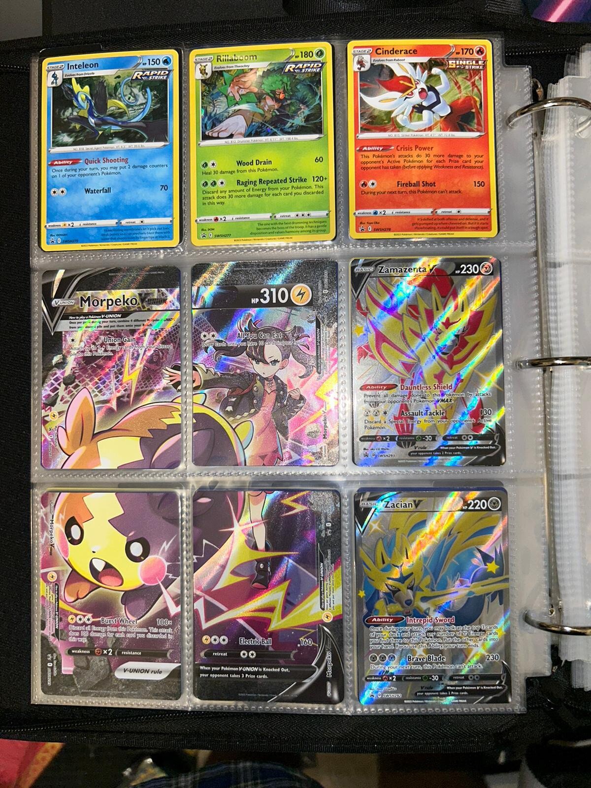 100% crown zenith Complete Set. 100% Pokémon Card TCG Binder Crown ...