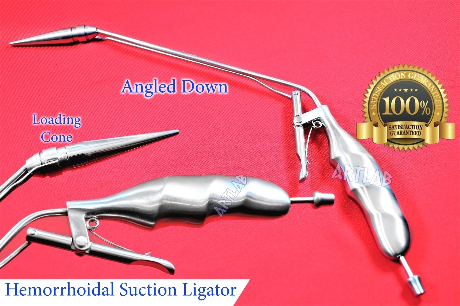 PREMIUM STAINLESS RECTAL HEMORRHOIDS SUCTION LIGATOR WITH LOADING CONE ...
