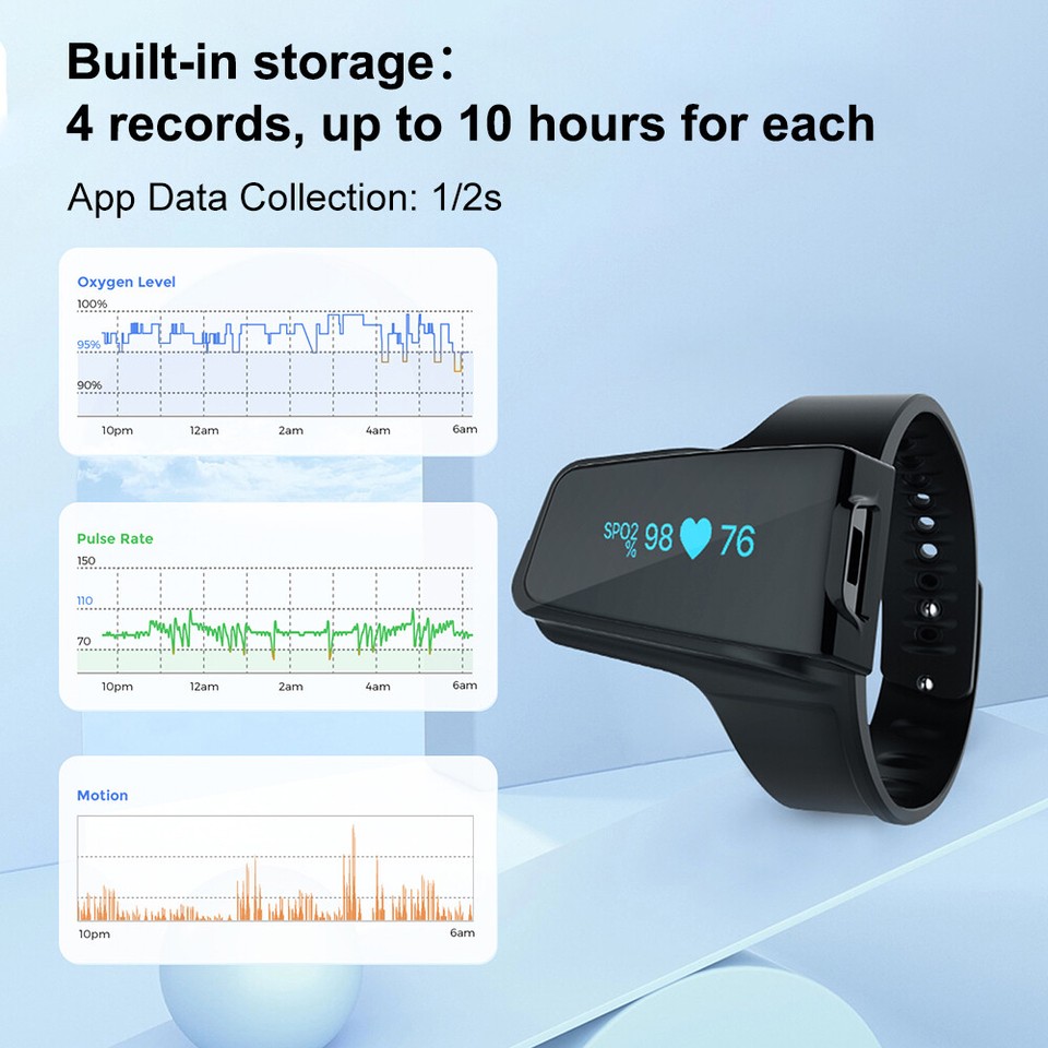 Refurbished Checkme O2 Max Pulse Oximeter O2 Sensor Ring Tracking SpO2 ...