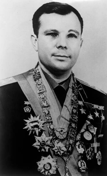 Portrait Colonel Yuri Gagarin cosmonaut hero Soviet Union USSR- 1968 ...