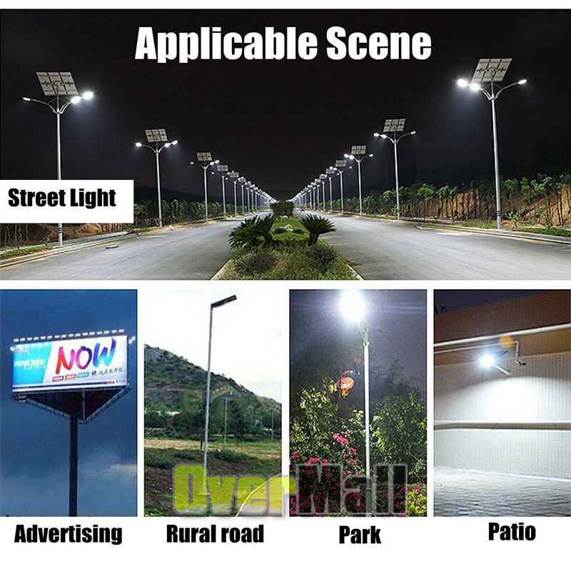 150W LED Solar Street Light Outdoor Commercial IP67 Dusk to Dawn PIR ...