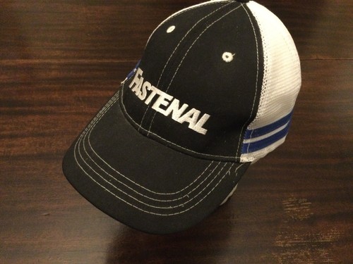 FASTENAL Racing Team Stripes SNAP BACK Mesh Back Cap Hat Embroidered ...