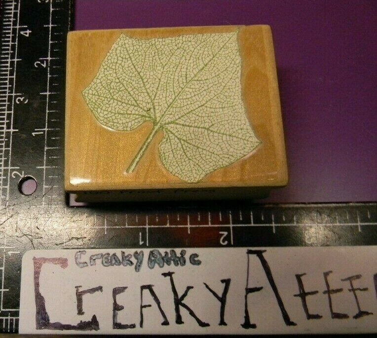 IVY LEAF VEINED RUBBER STAMP 100 PROOF PRESS 3345R CREAKYATTIC | eBay