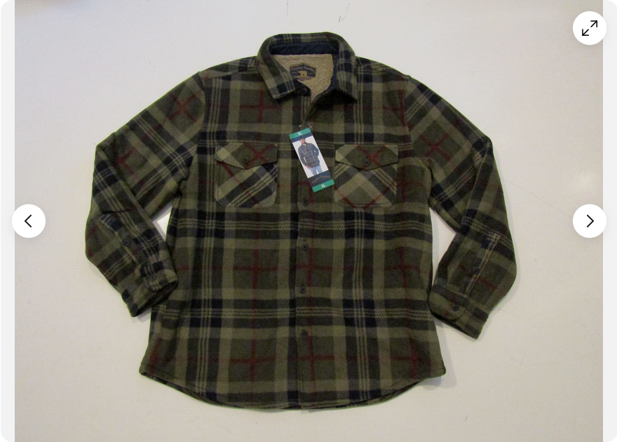 FREEDOM FOUNDRY MEN'S FLEECE SHIRT JACKET (OLIVE PLAID M) for sale ...