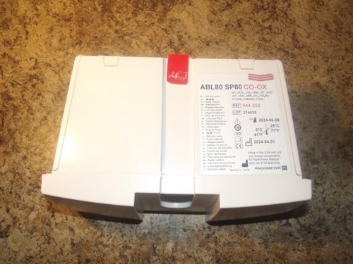 RADIOMETER ABL80 SC80 CO-OX REF 944-252 Solution Kit Cassette 2024-06 ...