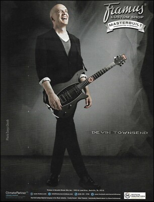 Devin Townsend Signature Framus Stormbender guitar advertisement 2019 ...