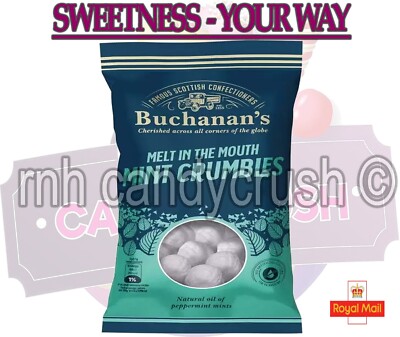 1 - 24 Buchanan's Melt In the Mouth Mint Crumbles 140g Bag | eBay