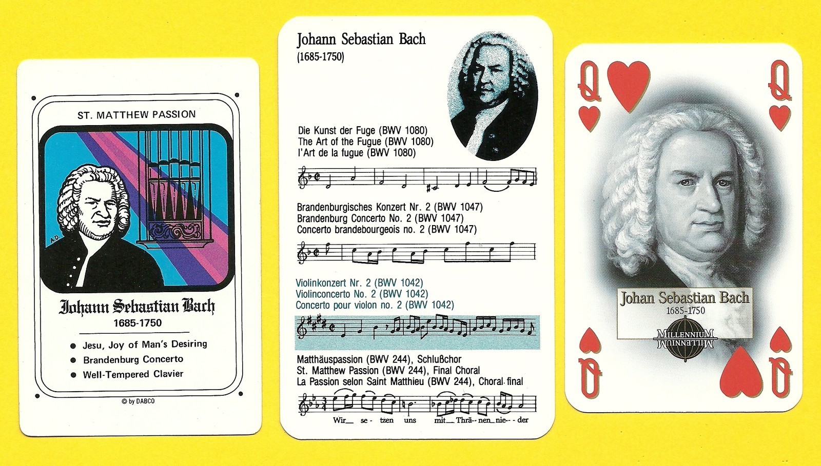 Johann Sebastian Bach CARDS! Unique Card Collection B | eBay
