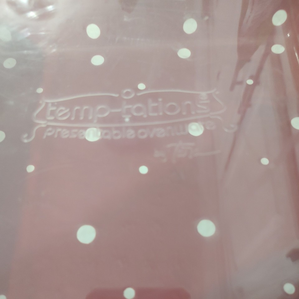 Temp-tations Presentable Ovenware by Tara Polka Dot 4 Qt. Covered ...