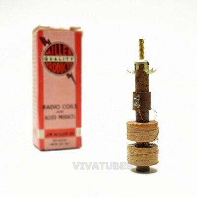 NOS NIB Miller 9005 6.00 mH-16.0 mH Adjustable R F. Coil 2 1/2" | eBay