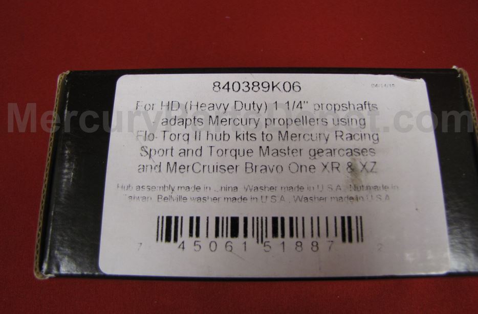 Mercury Racing Heavy Duty Propeller Hub Kit Assy - 8M0183487 s/s ...