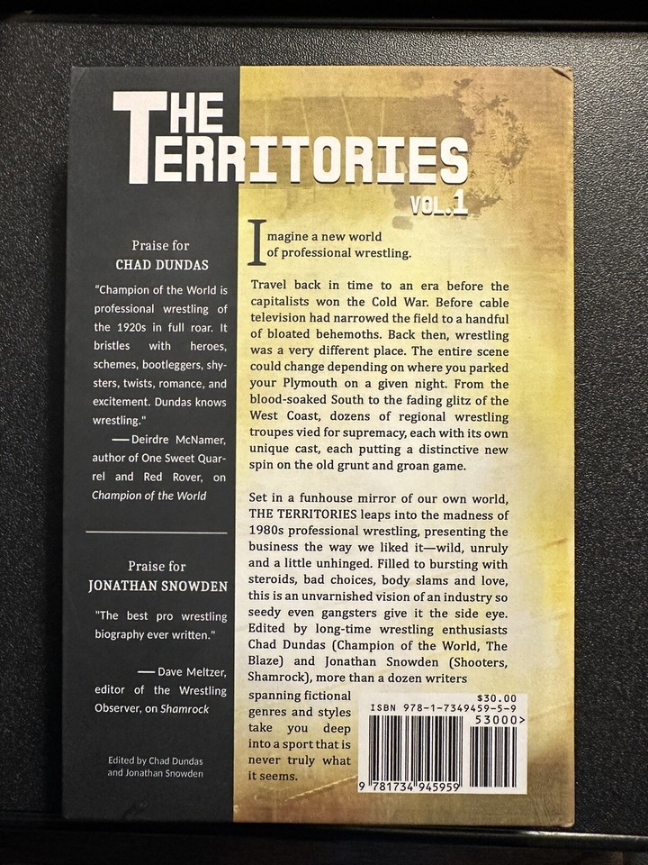 THE TERRITORIES VOL. 1 FEATURING THE BIG HOSS CHAD DUNDAS HB WRESTLING ...