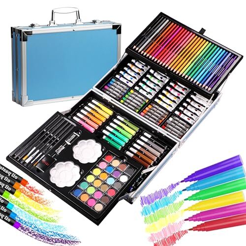 Art Supplies, 144-Piece Deluxe Art Set Professional Art Kit with ...