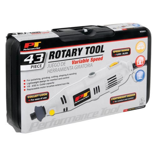 Performance Tool W50031 43 Piece Rotary Tool Kit 39564000386| eBay