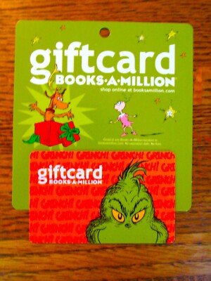 Grinch Books-A-Million Gift Card Dr. Seuss | eBay