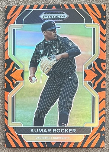 Kumar Rocker 2022 Panini Prizm Draft Picks Tiger Stripe #PDP3 /99 ...