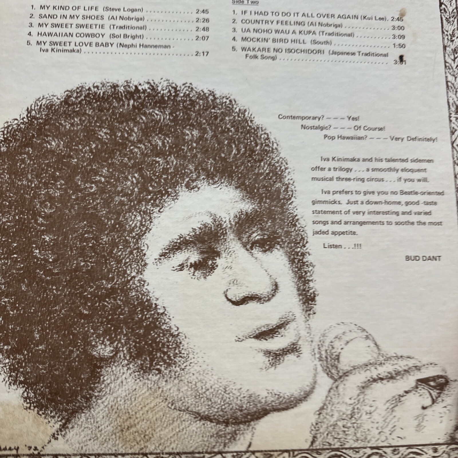 Iva Kinimaka~Iva~AUTOGRAPHED~RARE Hawaiian~Pacific Folk As Is | eBay