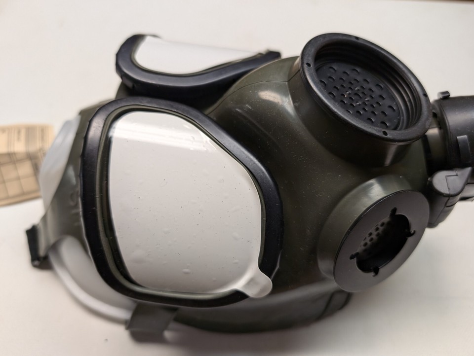 NEW US Military M40 Gas Mask OD Green Medium | eBay