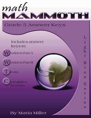 Math Mammoth Grade 5 Answer Keys - Paperback, by Miller Maria - Very ...