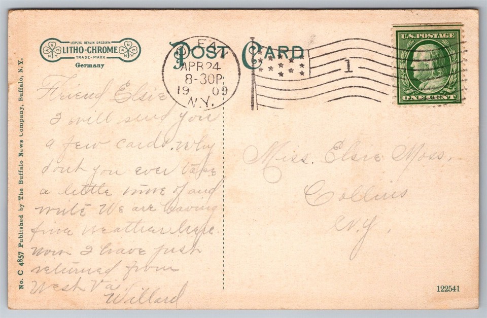 Postcard No 3 School Olean NY I36 | eBay