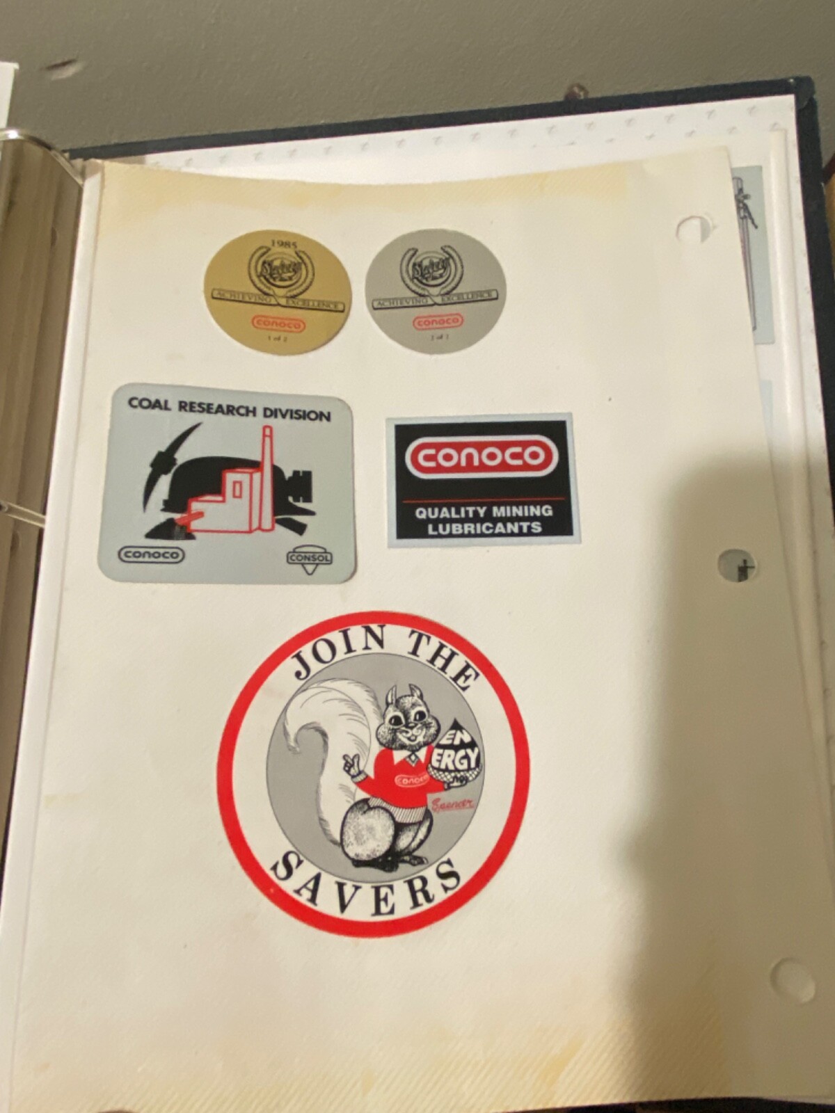 rare lot of 5 different Consol Conoco mining stickers | eBay
