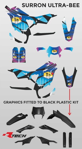 Graphics FITTED to R-tech Plastics - Surron Ultra Bee NIKE TN Wrap ...