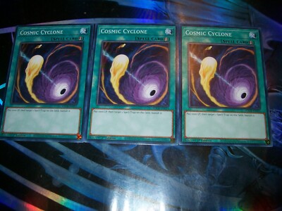 3x Cosmic Cyclone 1st Edition Common SDCB-EN031 Yu-Gi-Oh! | eBay
