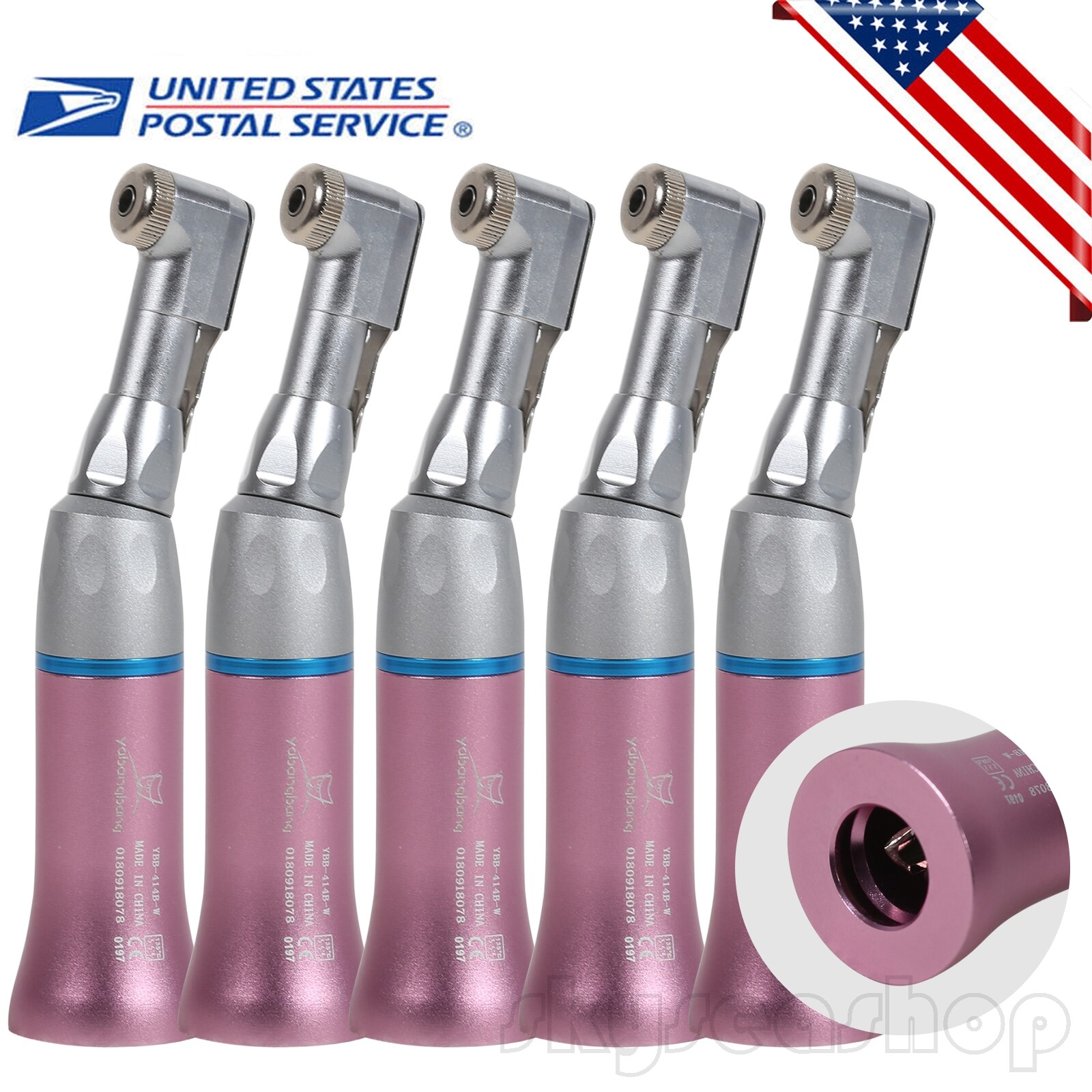 5x NSK Style Dental Low Slow Speed Contra Angle Handpiece Latch E-type ...